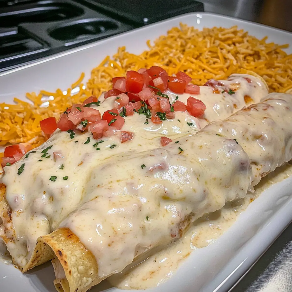 Creamy Smothered Chicken Burritos (Ultra Low-Point WW Version) - Fooodhub